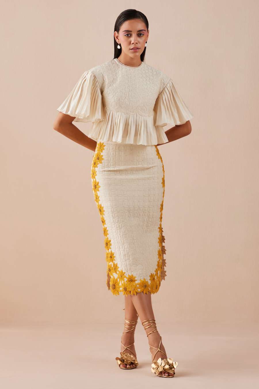 Buy Chandrima Soft Ivory Chanderi