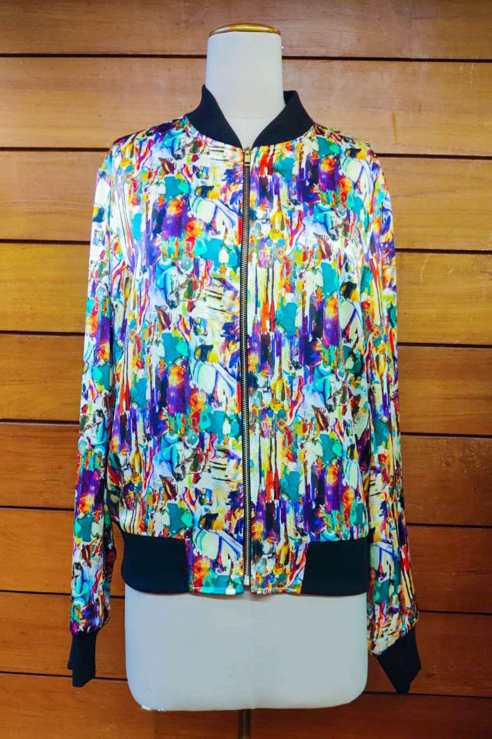 Buy Multi-coloured bomber jacket -Designer Wear - Ensemble